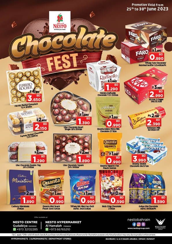 Nesto Chocolate Fest Offer Flyer | Bahrain Offer Fliers