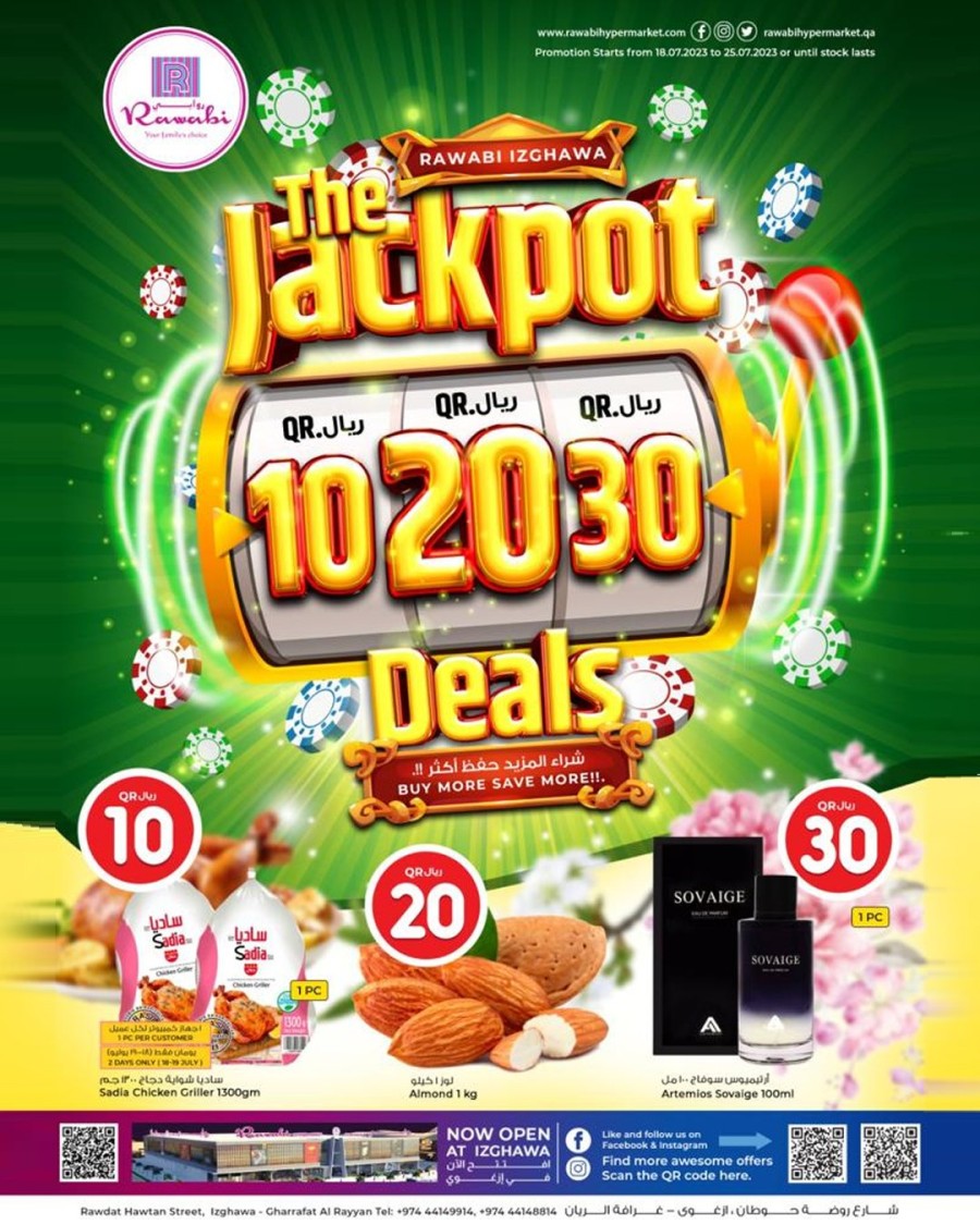 Rawabi Hypermarket Izghawa The Jackpot Deals | Qatar Fliers