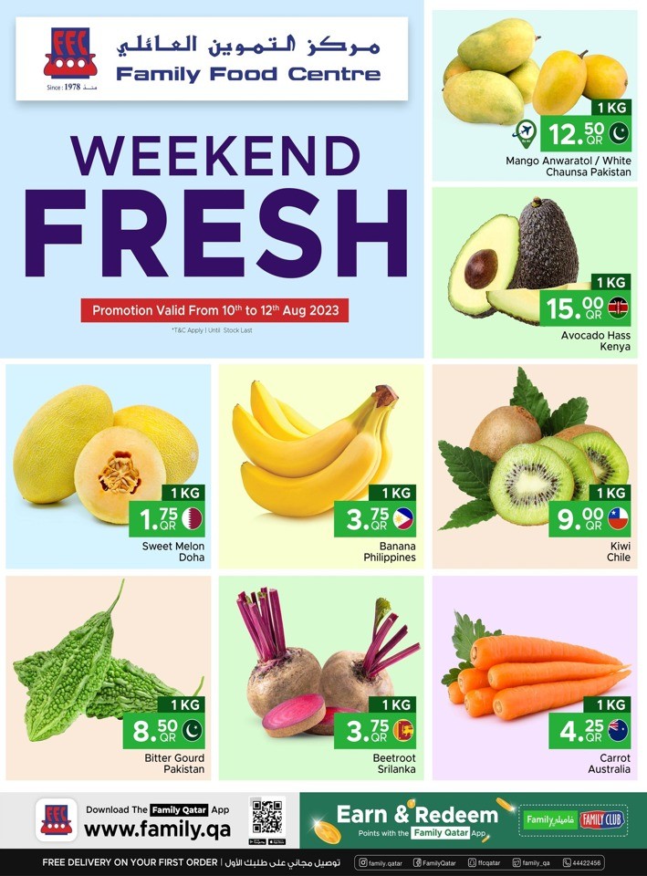 Family Food Centre Weekend Fresh Deal 10-12 August 2023