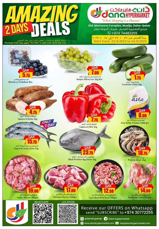 Dana Hypermarket Amazing 2 Days Deals Flyer | Doha Offers