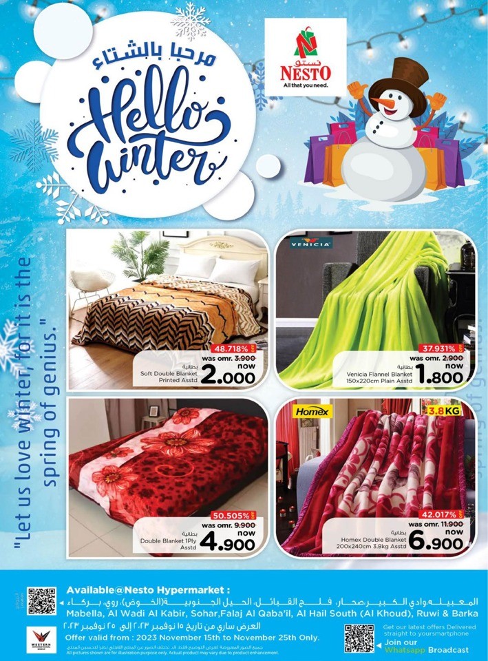 Nesto Hello Winter Promotion Flyer | Oman Offers Today