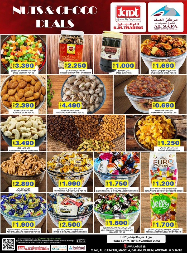 KM Trading Nuts & Choco Deals Flyer | Oman Offers Today