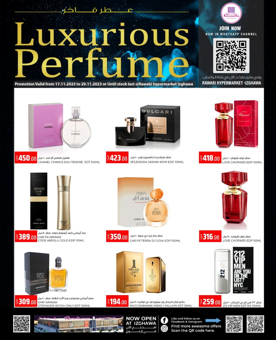 Rawabi Hypermarket Izghawa Luxurious Perfume Deals Flyer