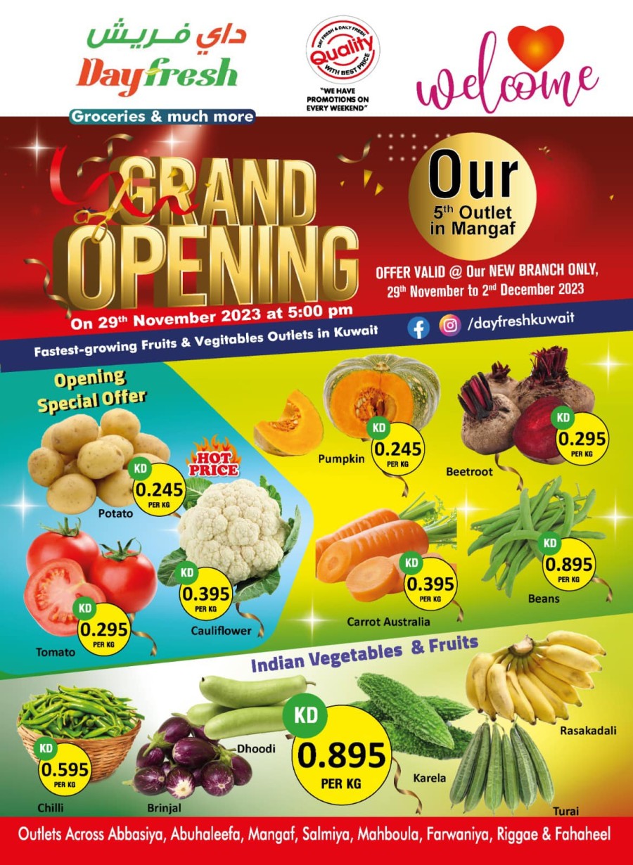 Day Fresh Grand Opening Offer | Kuwait Offers Today