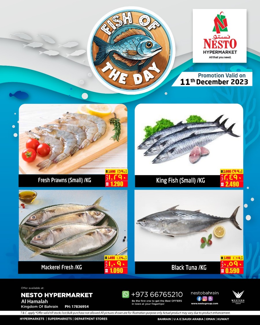 Nesto Hypermarket Al Hamalah Fish Deal 11 December 2023