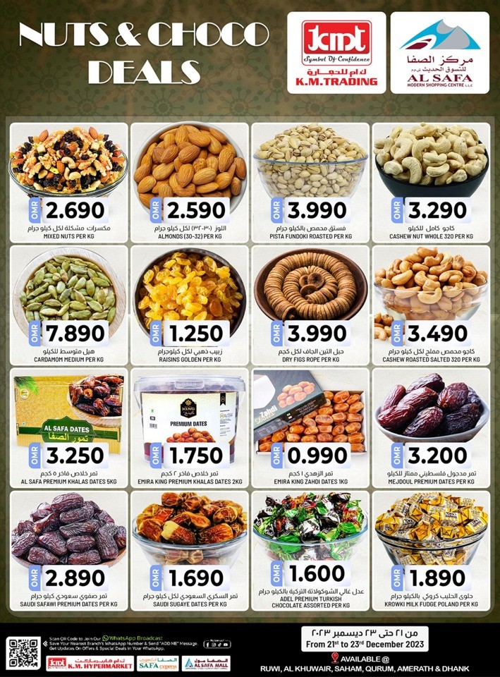 KM Trading Nuts & Choco Deal Flyer 21-23 December 2023