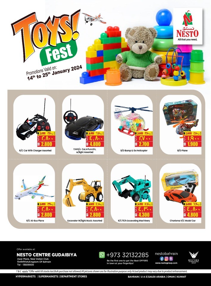 Nesto Centre Toys Fest Deal | Nesto Bahrain Offers 2024