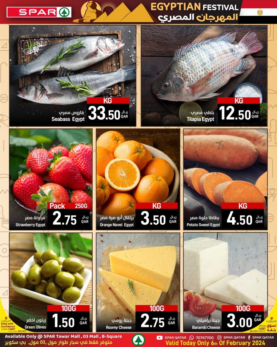 Spar Egyptian Festival Offer | Qatar Offers 2024 Flyer