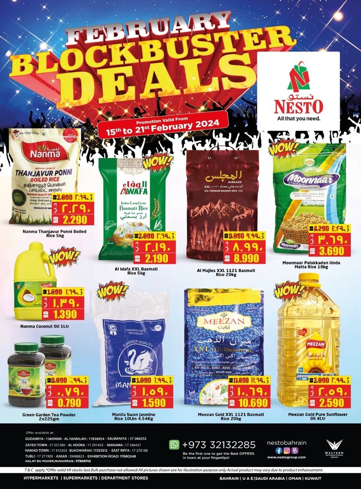Nesto Hypermarket February Blockbuster Deal | Bahrain Offers