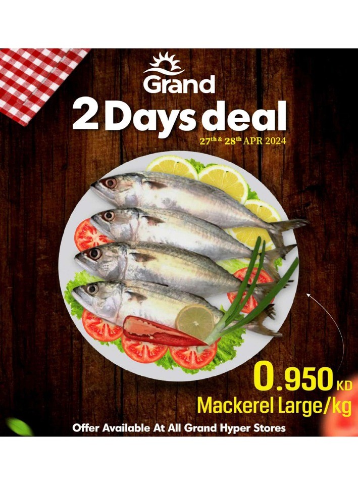 Grand Hyper 2 Days Deal 27 to 28 April 2024 | Kuwait Offers