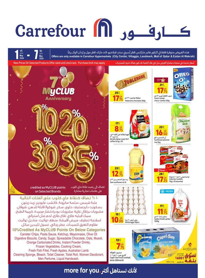 Carrefour Weekly Deal 1-7 May 2024 | Qatar Offers Today