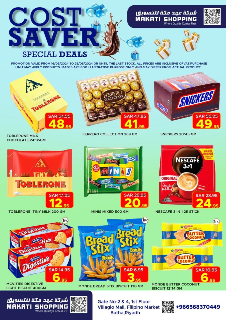 Makati Shopping Riyadh Cost Saver Special Deals