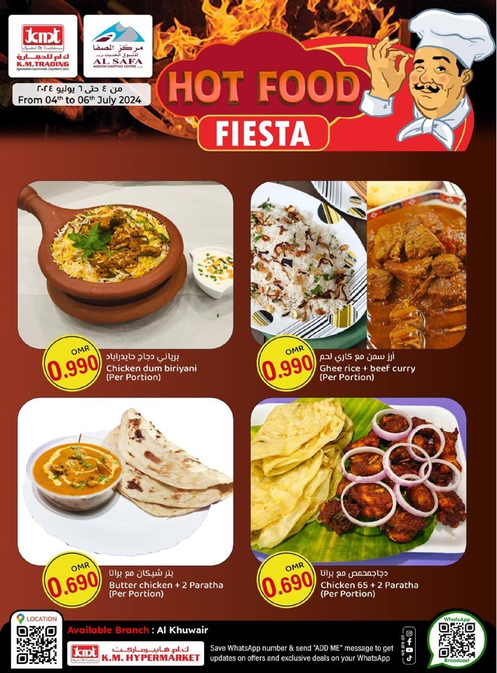 KM Trading Weekend Hot Food Fiesta Offer | Oman Offers Today