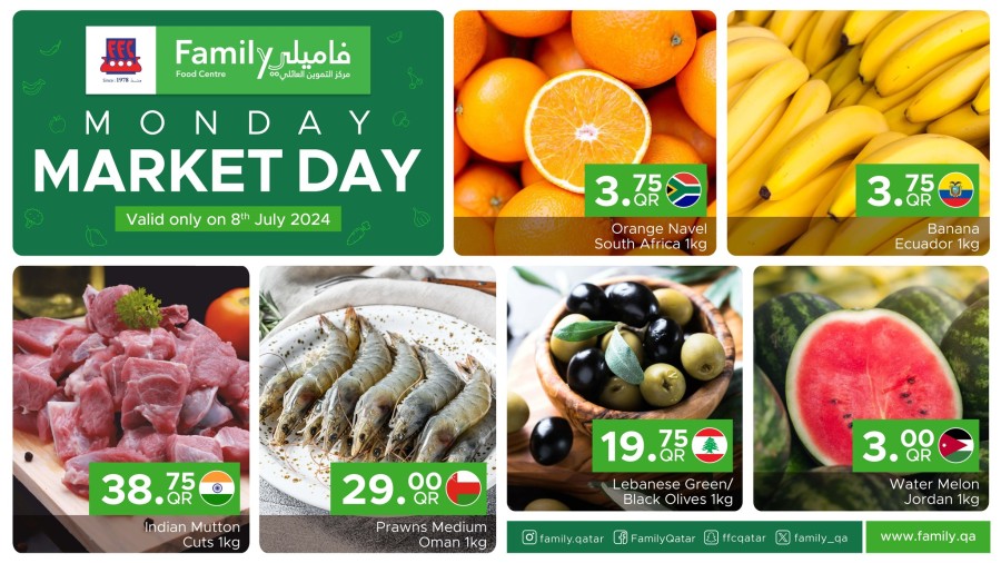Family Food Centre Monday Market Day Deal Day 8 July 2024