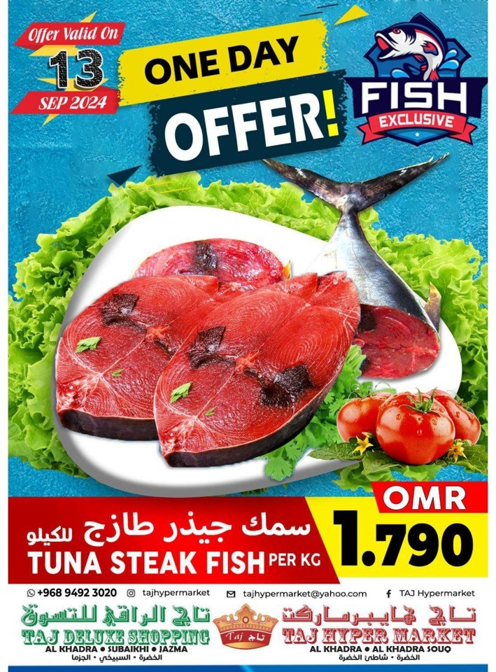 Taj Hypermarket One Day Offer 13 September 2024