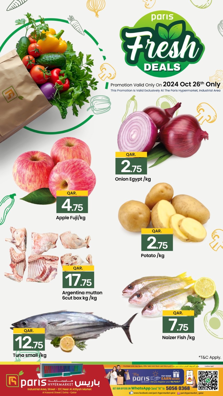 Paris Hypermarket Doha Fresh Deals 26 October 2024