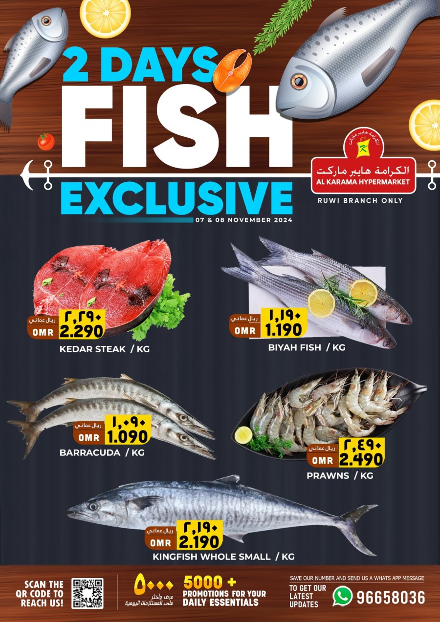Al Karama Hypermarket Fish Exclusive Deal 7-8 November 2024