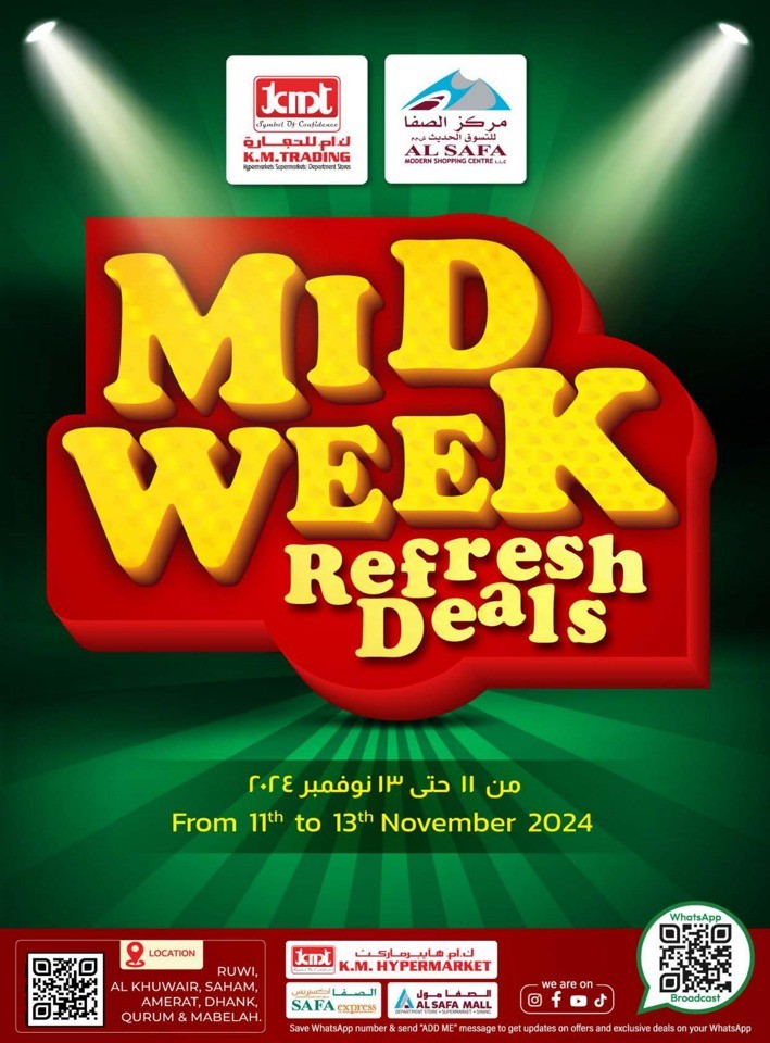 KM Trading Oman Midweek Refresh Deals | Oman Offers Today