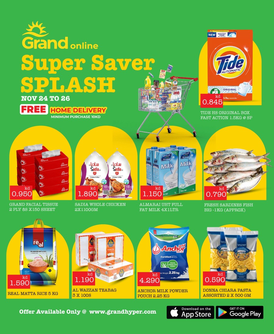 Grand Online Super Saver Deal 24-26 November 2024