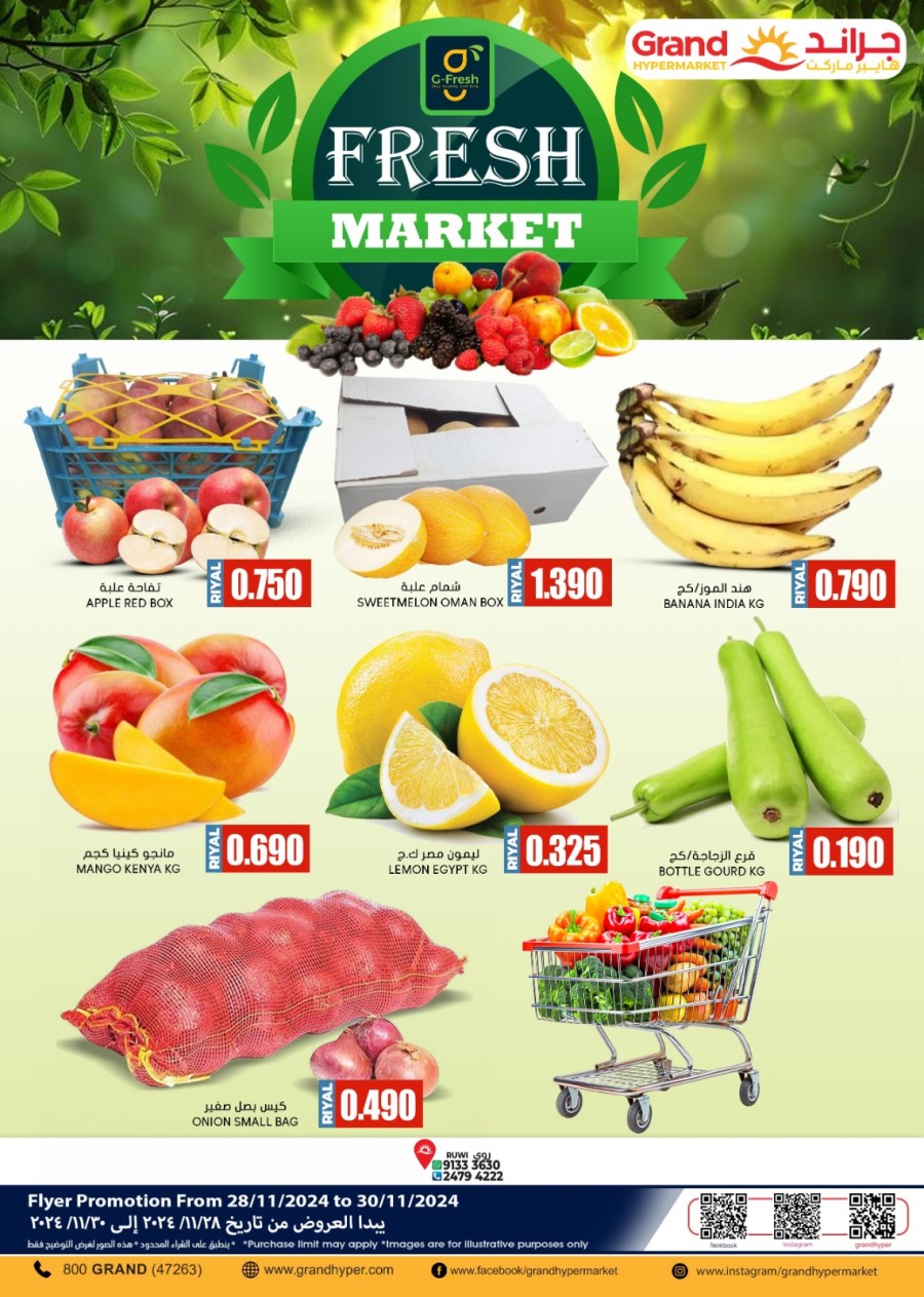 Grand Hypermarket Fresh Market Offer 28-30 November 2024