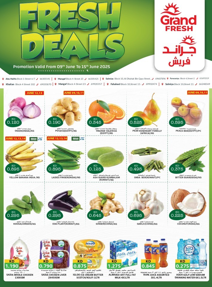 Grand Fresh Deal 9-15 June 2025 | Kuwait Offers Today