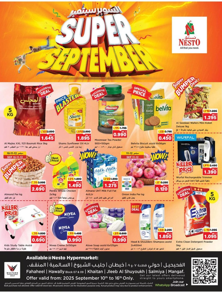 Nesto Super September Deals | Kuwait Shopping Offers Today