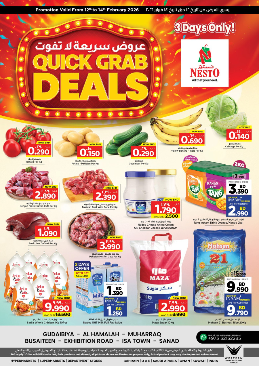 Nesto Amazing Grab Deals | Bahrain Offers
