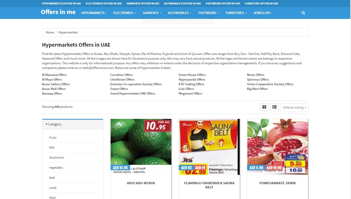 Oman Hypermarkets Offers and Deals